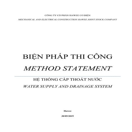 3 Method statement - Plumping and Drainage.pdf