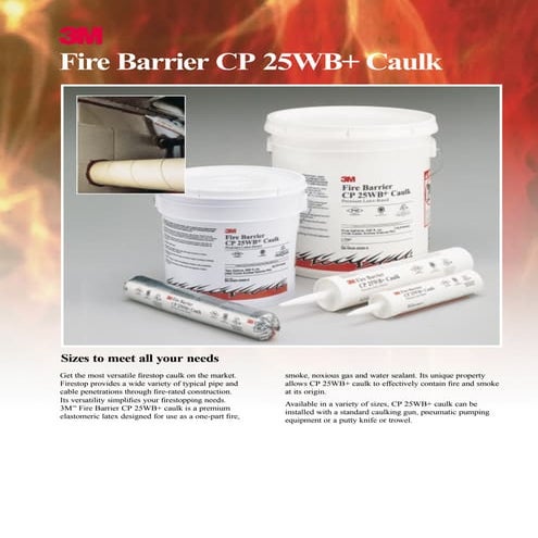 3M Fire Barrier Intumescent Moldable Putty | PDF