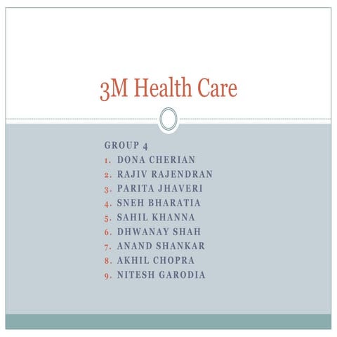 3M Healthcare | PPTX