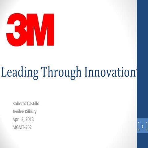 3M Leading Through Innovation | PPT
