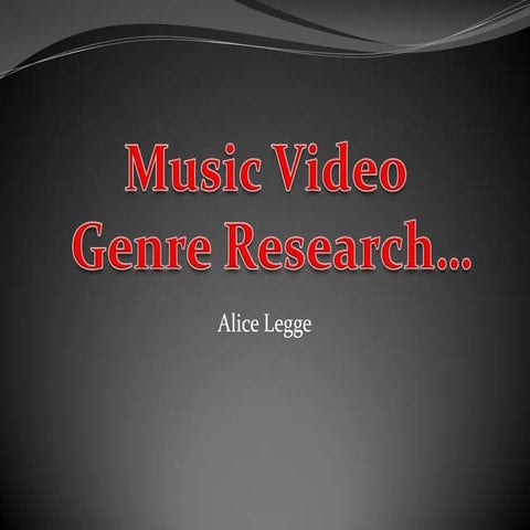 Music Video Director Case Study | PPT