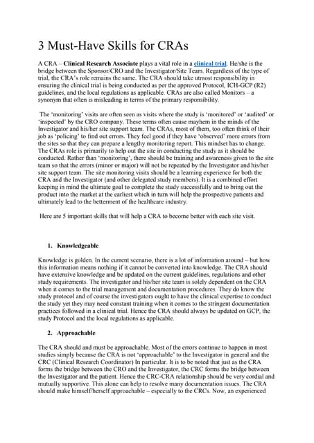 Regulating the Workload of Your Clinical Research Coordinator (CRC) | PDF