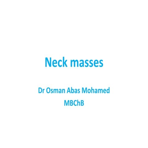 3Neck masses. pptx | PPT