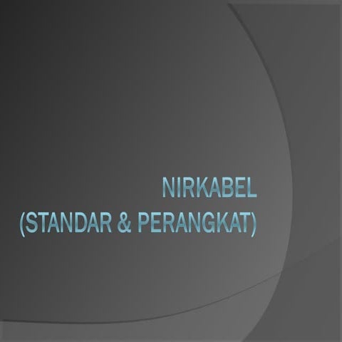 JARINGAN NIRKABEL mata pelajaran untuk smk | PPT
