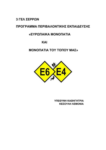 TO MONOPATI E4 | PPTX