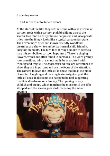 Micro analysis – opening sequence | PDF