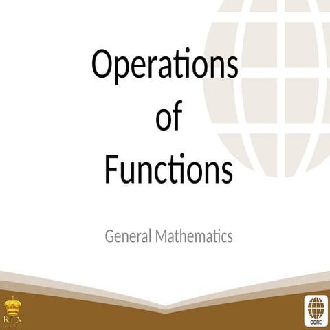 Operations on Functions | PPT