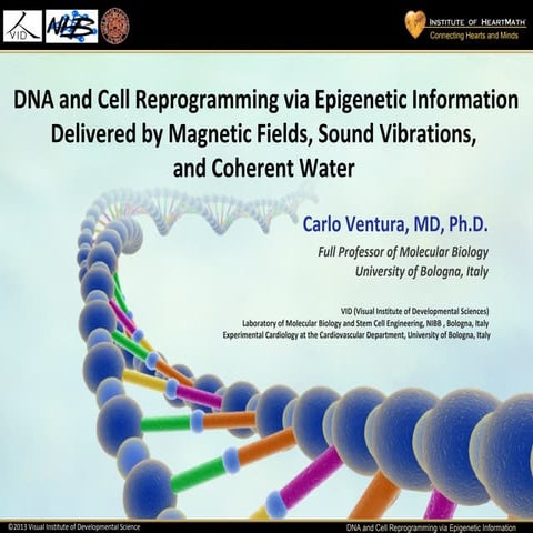 Dr. Carlo Ventura - DNA and Cell reprogramming | PPT