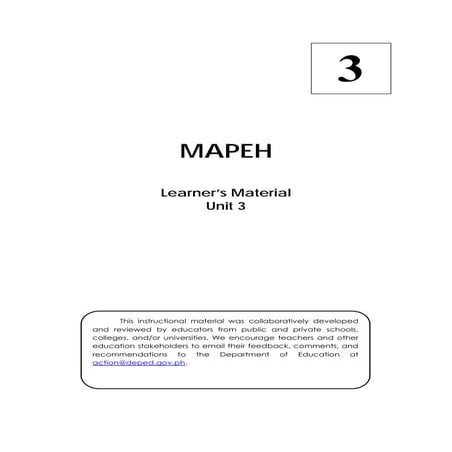 3 p.e. lm q3 | PDF