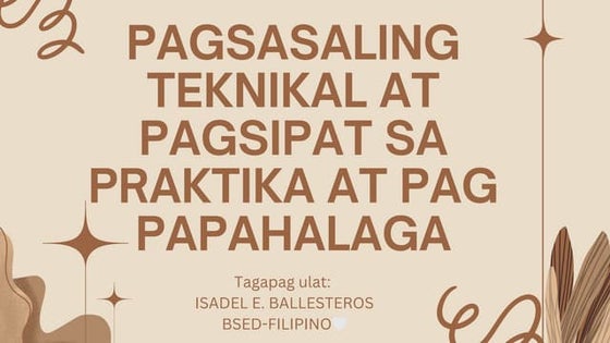 Hakbang-hakbang na Yugto ng Pagsasalin | PPTX