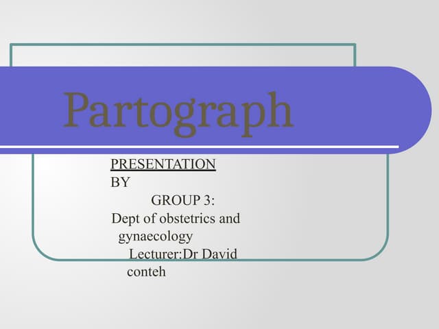 Partograph | PPTX