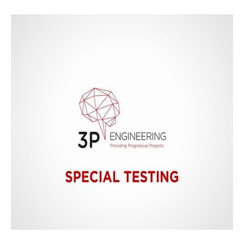 3P Engineering Test Benches | PDF