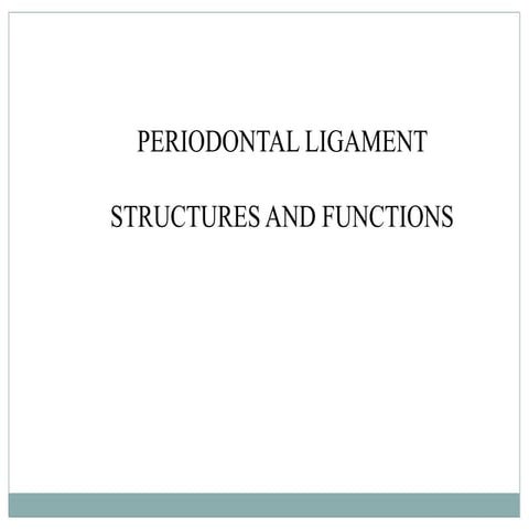Periodontal ligament, fibers, functions, blood supply | PPT