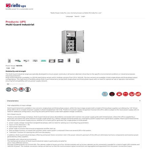 Ecopowersupplies: Riello multi-guard-ups-datasheet | PDF