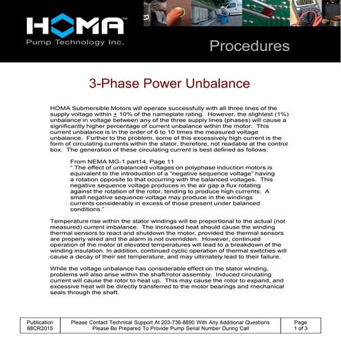 3 phase power unbalance | PDF