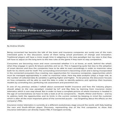 The future of the connected car and the user based insurance (ubi). | PDF