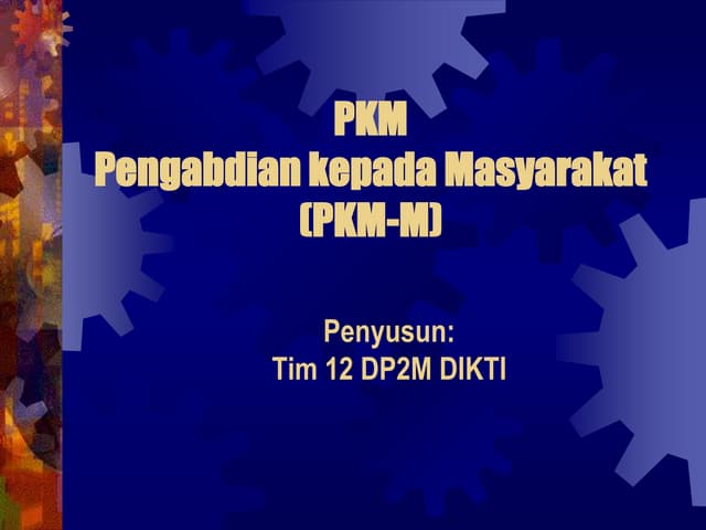 PKM. program kreativitas mahasiswa sekarang | PPT