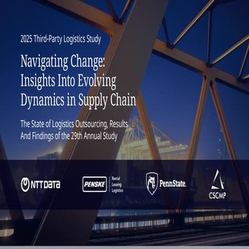 2025 29th Annual Third Party Logistics Study | PDF
