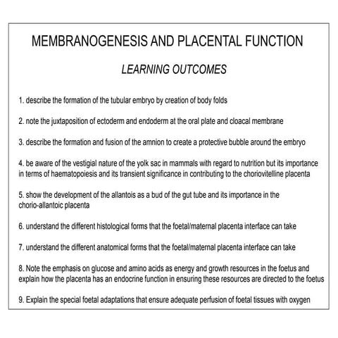 Extra embryonic membranes | PPT