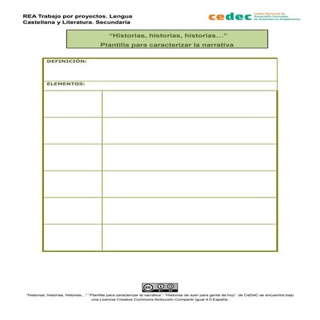 Plantilla De Escritura Descriptiva