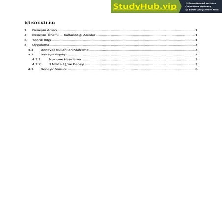 3 Point Bending Experiments | PDF