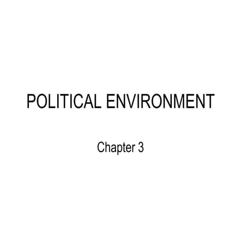 3 political environment | PPTX