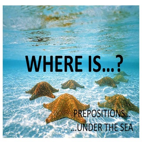 Project 1.3 Prepositions. Under the Sea | PPTX