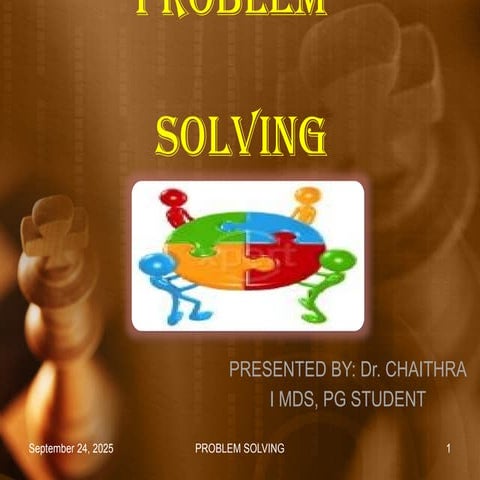 problem solving IN COMMUNITY PRESENTATION | PPTX