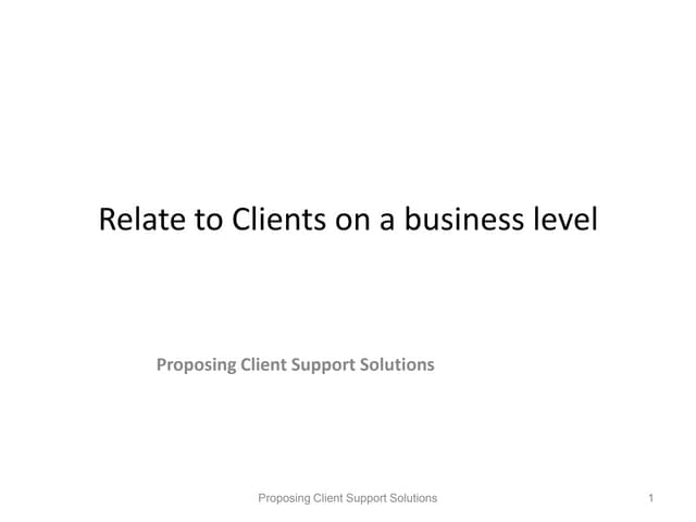 Service level agreement presentation | PPTX