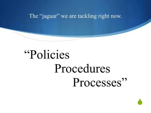 Policy and procedure | PPTX