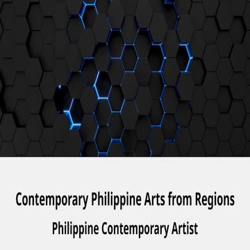 Q1 Contemporary Art Forms Filipino Artists’ Roles and their ...