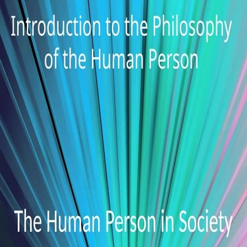 introduction to the human philosophy.... | PPTX