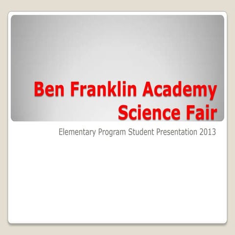 3rd 4th grade science fair presentation | PPTX