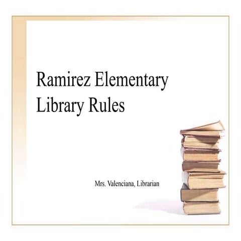 3rd 5th library rules | PPTX