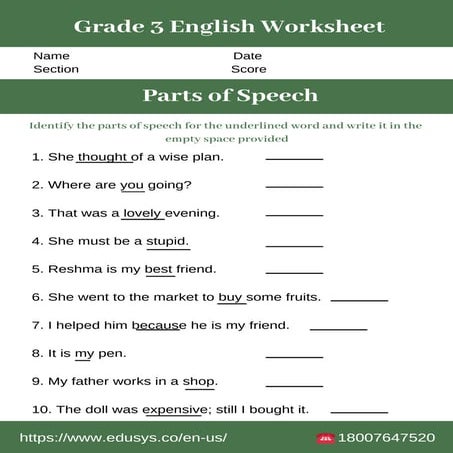 Grammar Worksheets For Grade 3 Pdf Year 3 And Year 4 English