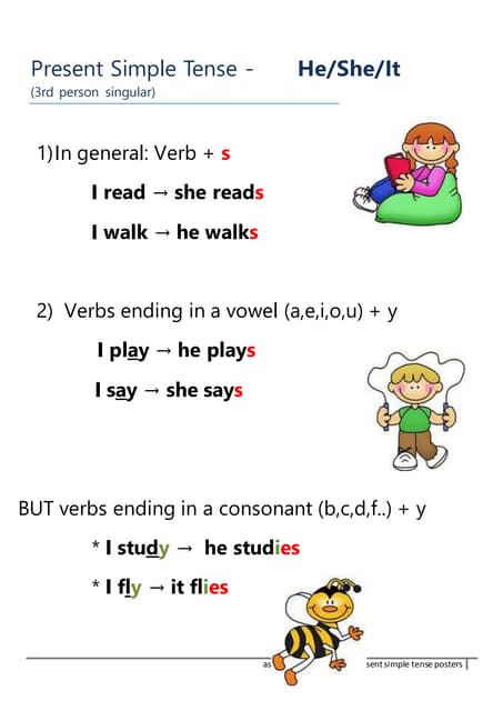 Present verb tenses | PDF