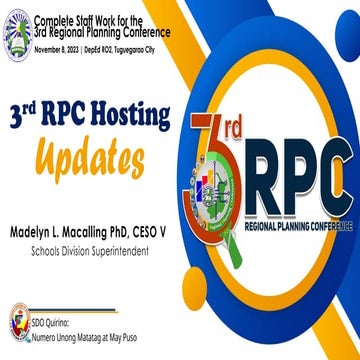 Regional and Planning Conference on Research and Development | PPTX