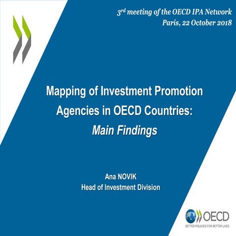 Main Findings of the report Mapping of Investment Promotion Agencies in ...