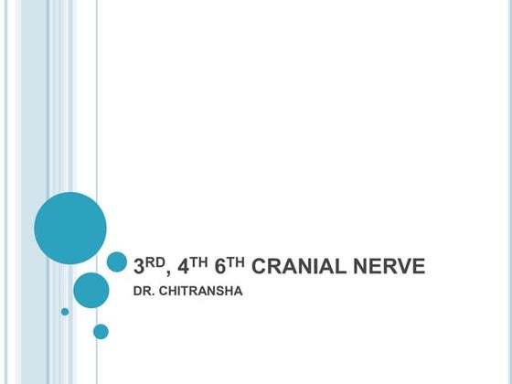 Cranial nerves iii, iv,vi | PPT