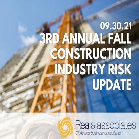 LIVE EVENT - 3rd Annual Fall Construction Risk Update - September 30 | PPT