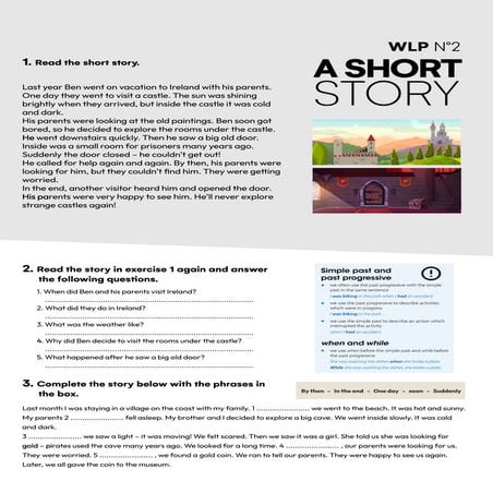 Short story. Writing lesson plan. Get involved 2 | PDF