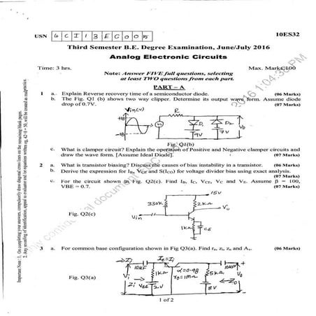 3rd semester VTU BE CS & IS question papers from 2010 to june 2016 | PDF