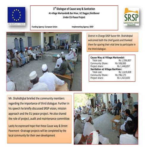 3rd dialogue cause way & sanitation buner. | PDF