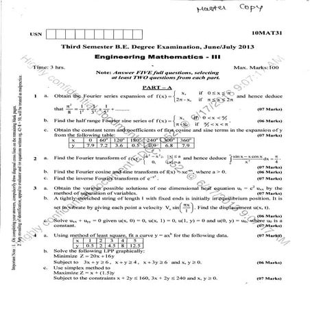 3rd semister EC and TE question papers 2012 dec & 2013 july | PDF