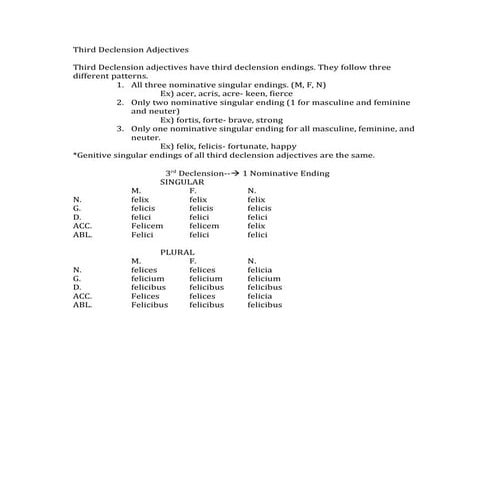 3rdeclensionadj | PDF