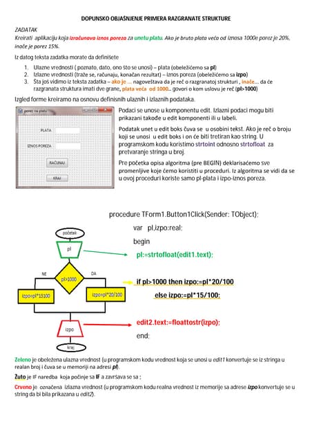 Visual Basic - razgranata struktura | PPT