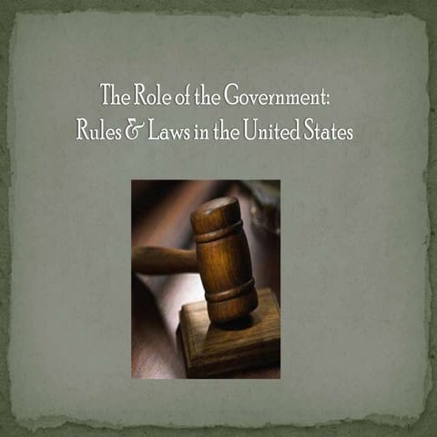 Rules & Laws | PPTX | Political Issues & policy | Politics