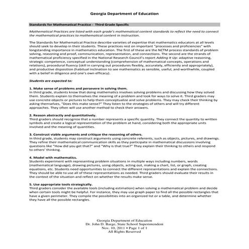 Standards for Mathematical Practice | PDF