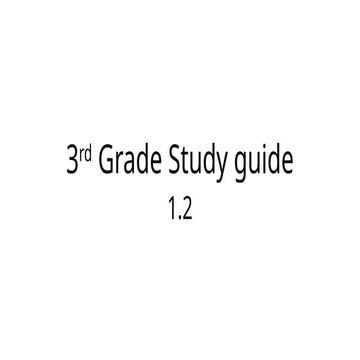 3rd Grade Study guide for school 1.2.pptx