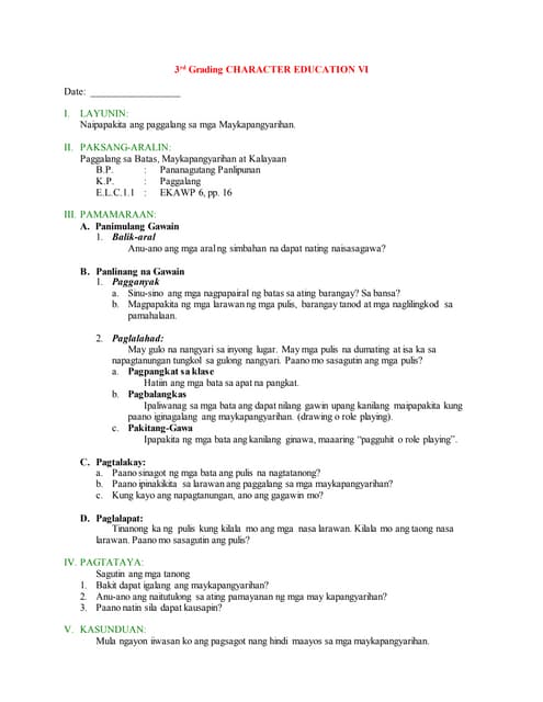 A.P 5 Lesson Plan - Aralin 1 & 2 | PDF